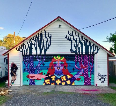 Potencia femenina y ancestral en los murales de Ledania | Fahrenheit ...
