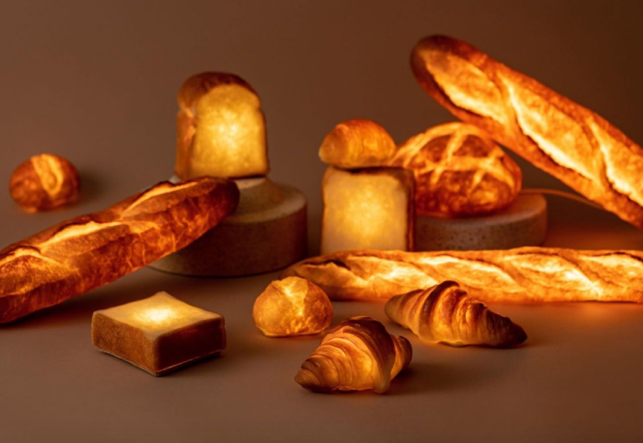 Estas hermosas lámparas están hechas ¡con pan!