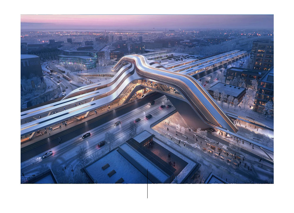 Rail Baltic: La nueva terminal futurista y estética de Europa ...